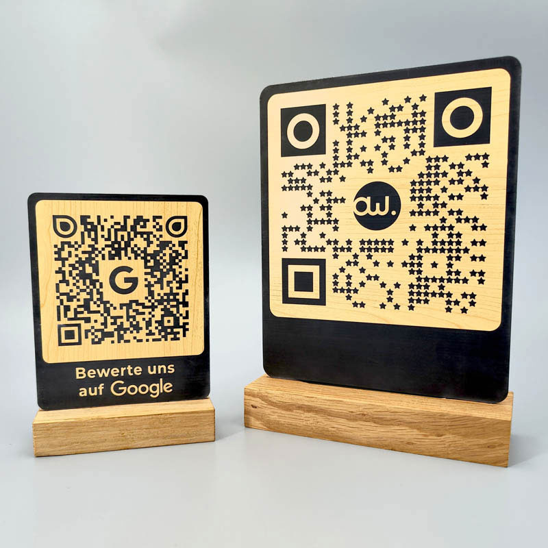 QR Code Aufsteller Basic
